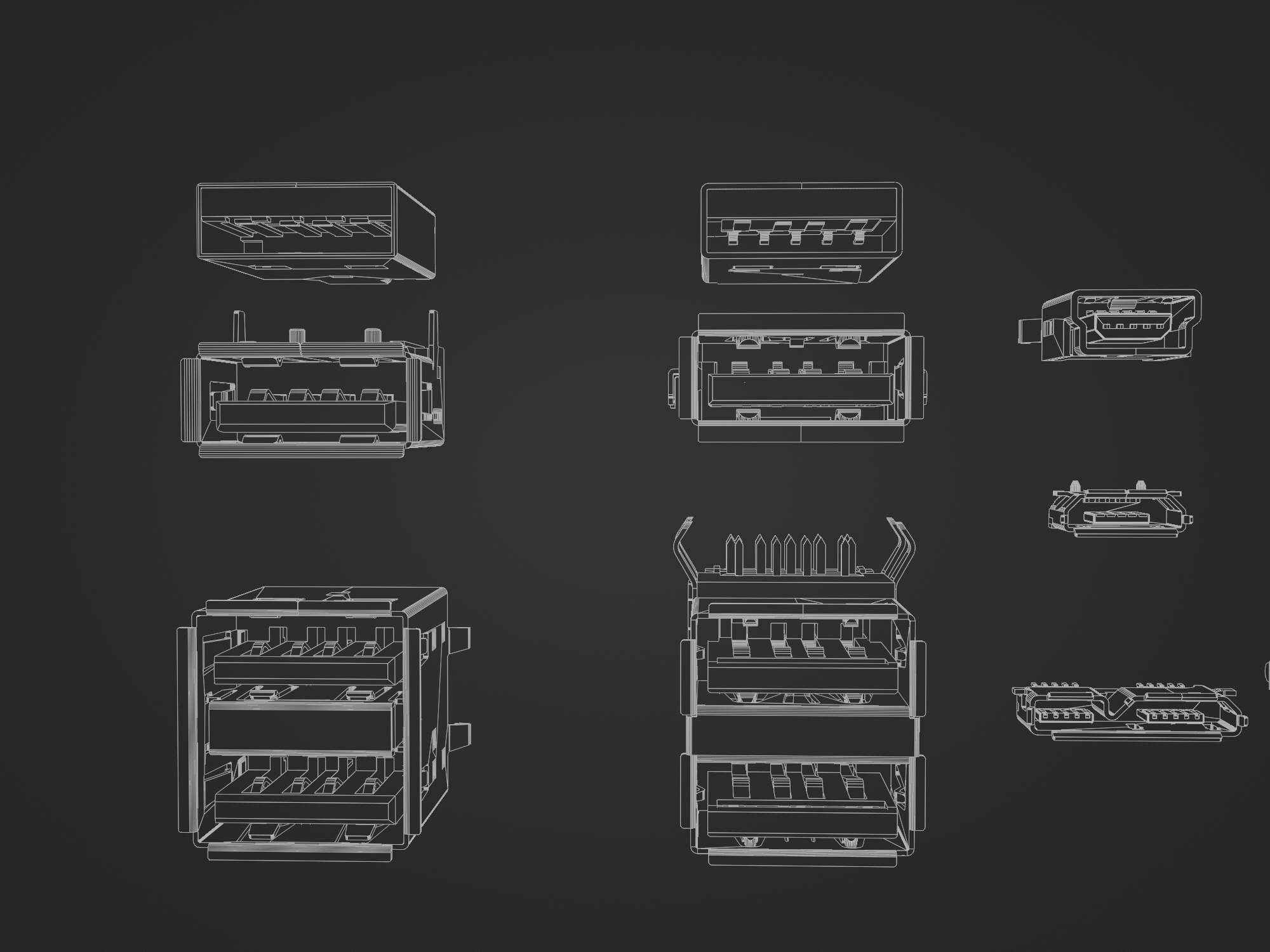 3D Ports for Electronics - TurboSquid 1829645