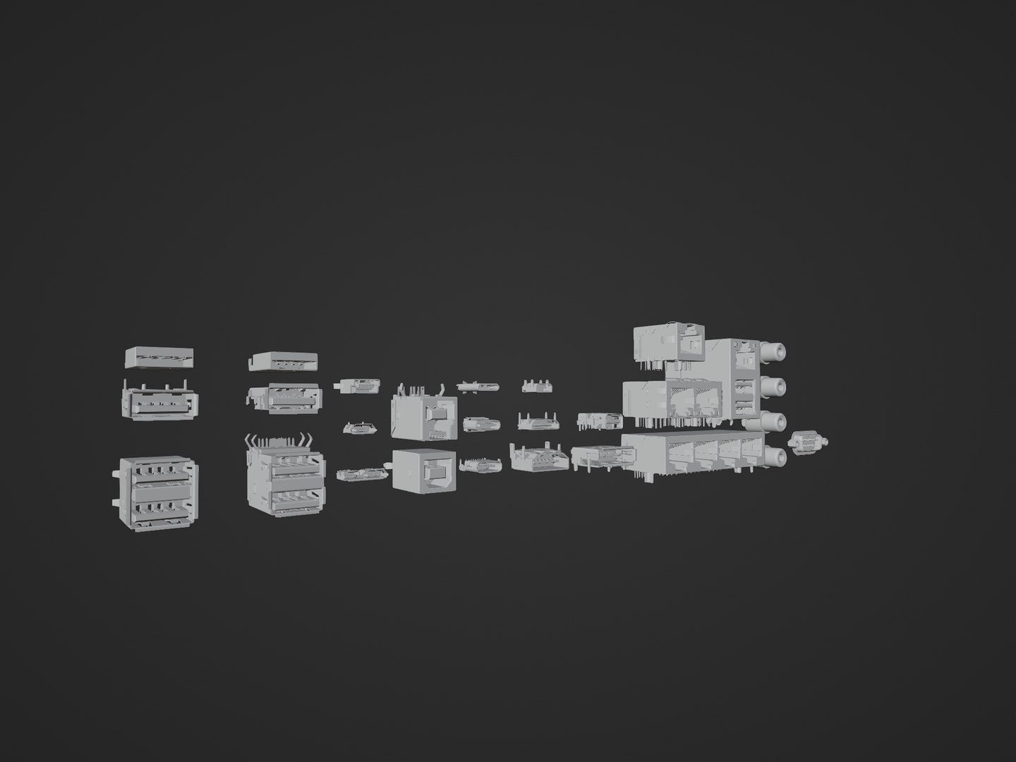 3D Ports For Electronics - TurboSquid 1829645