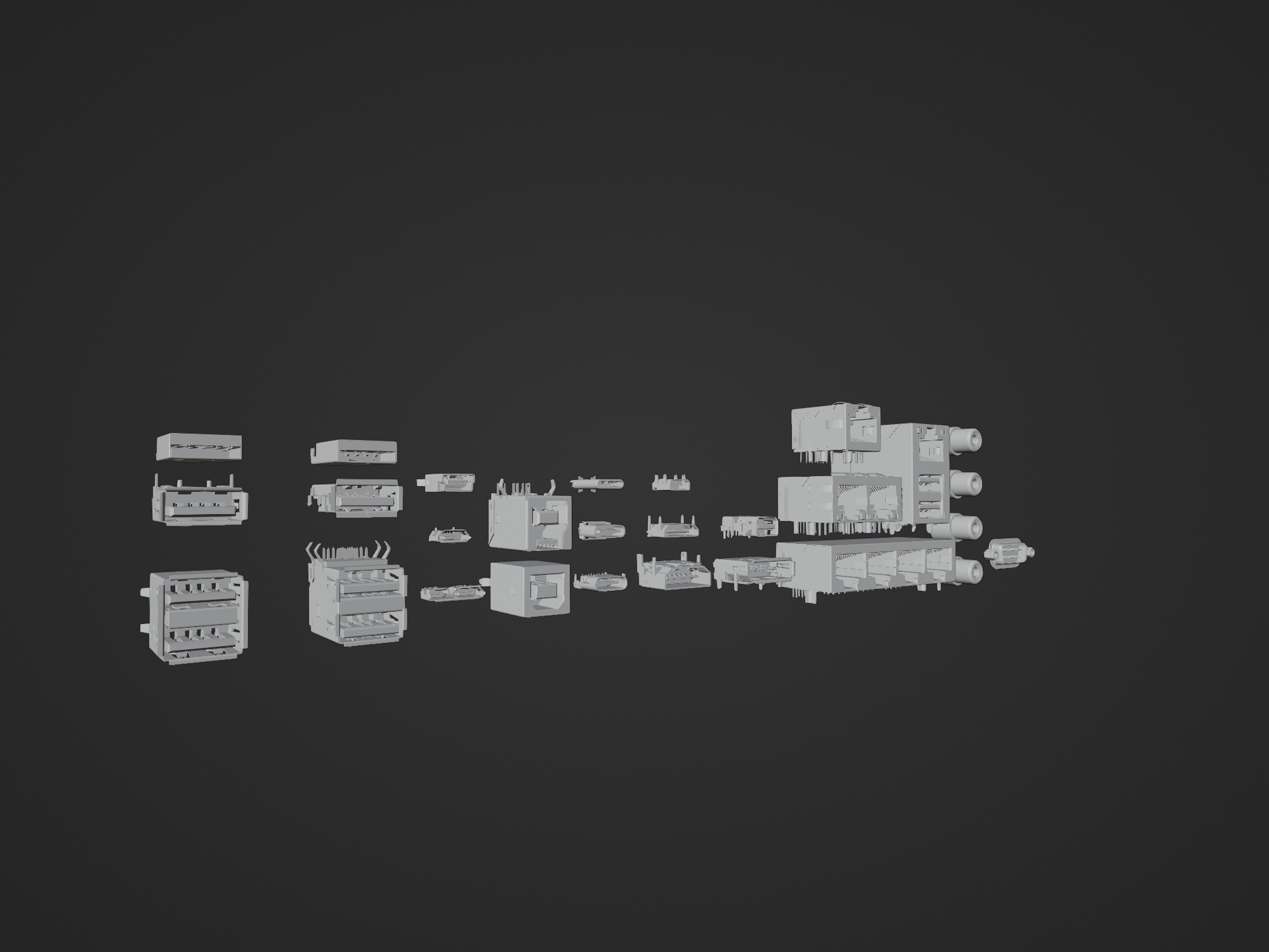 3D Ports for Electronics - TurboSquid 1829645