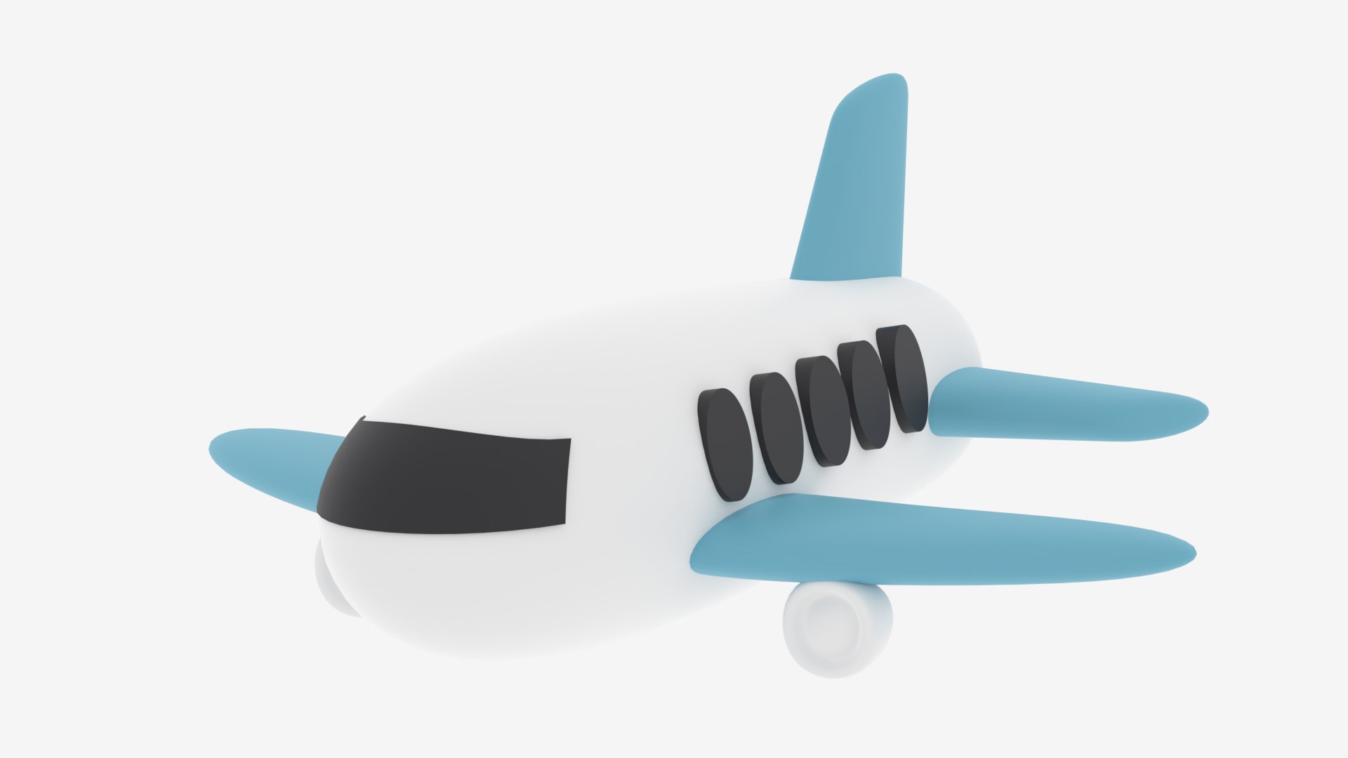 3D model Cartoon Airplane 1 - TurboSquid 2149955