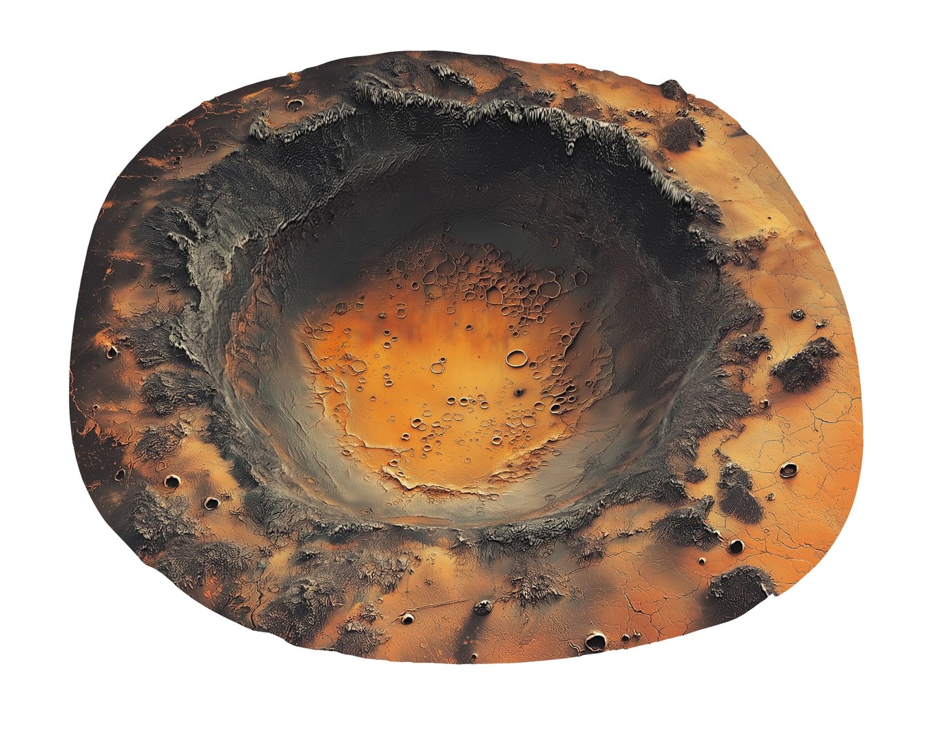 3D Model Volcanoes On The Alien Planet PAck 4 - TurboSquid 2382544