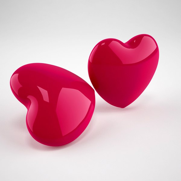 3D hearts icons model - TurboSquid 1292381