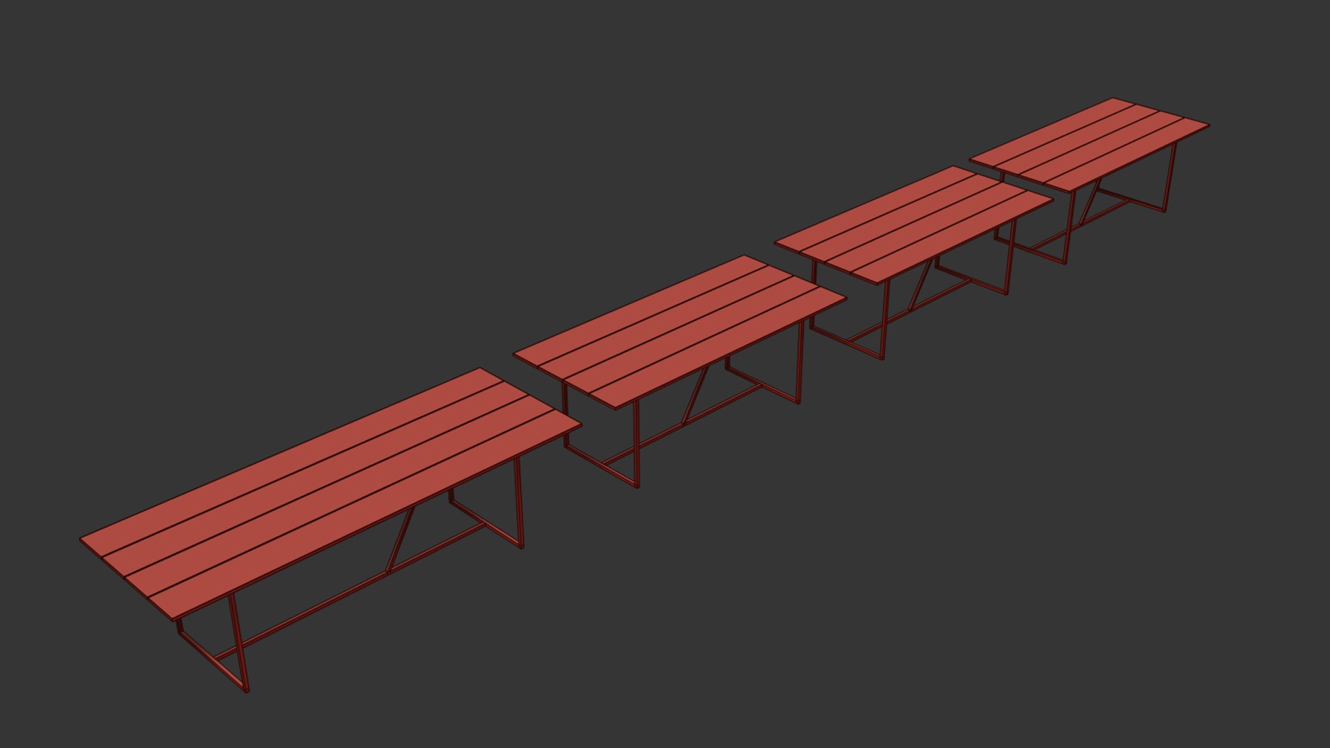 3D Mesa Nero Oak Table By Heerenhuis - TurboSquid 2106830