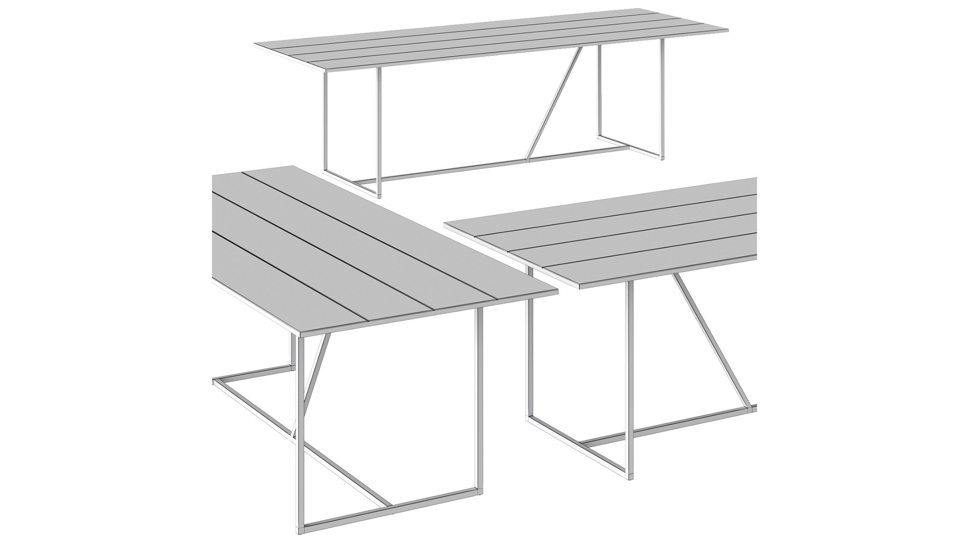 3D Mesa Nero Oak Table By Heerenhuis - TurboSquid 2106830