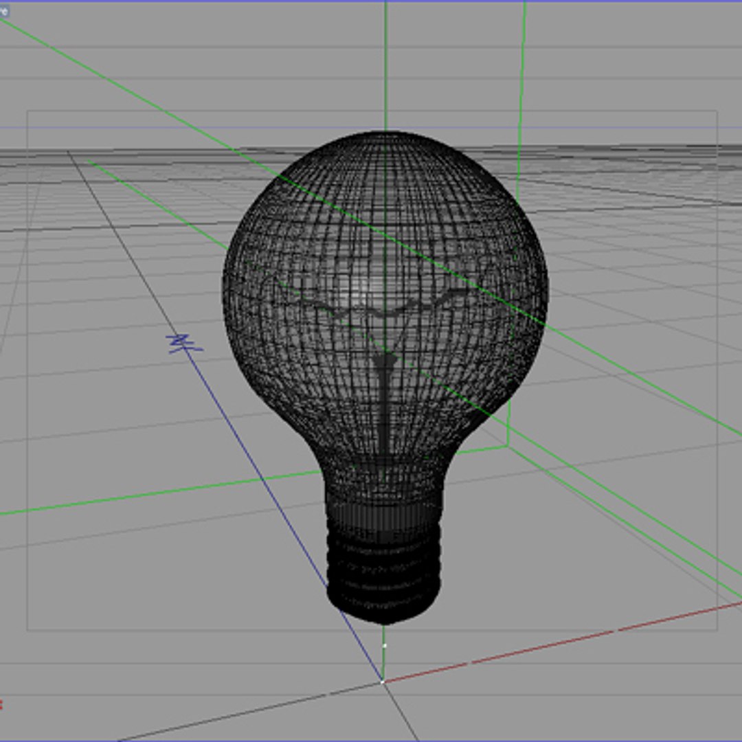 typical light bulb 3d c4d