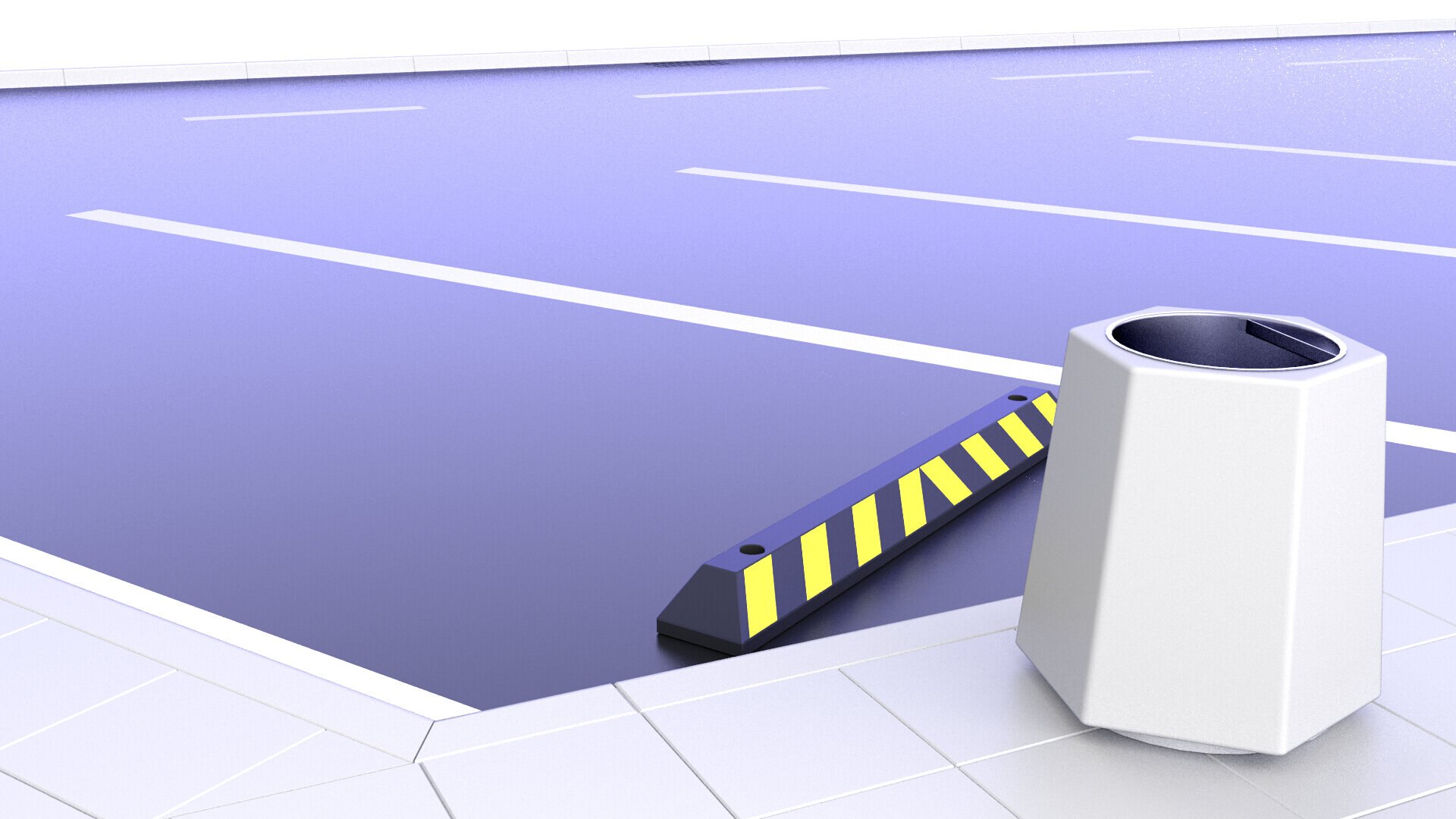 Car Diagonal Parking 9 3D Model - TurboSquid 2257597