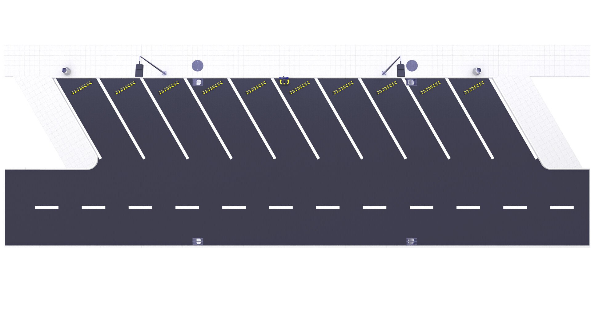 Car Diagonal Parking 9 3D Model - TurboSquid 2257597