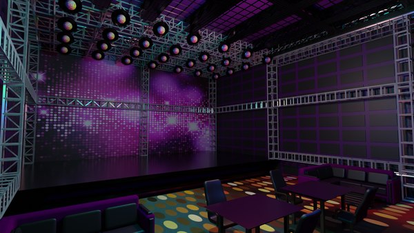 modelo 3d Interior de discoteca discoteca - TurboSquid 2161385