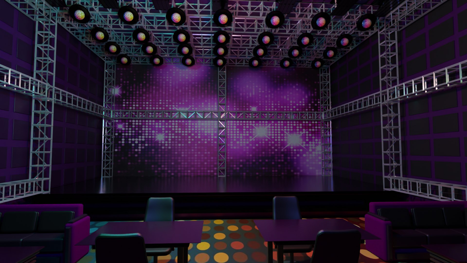3D Nightclub Disco Interior - TurboSquid 2161385