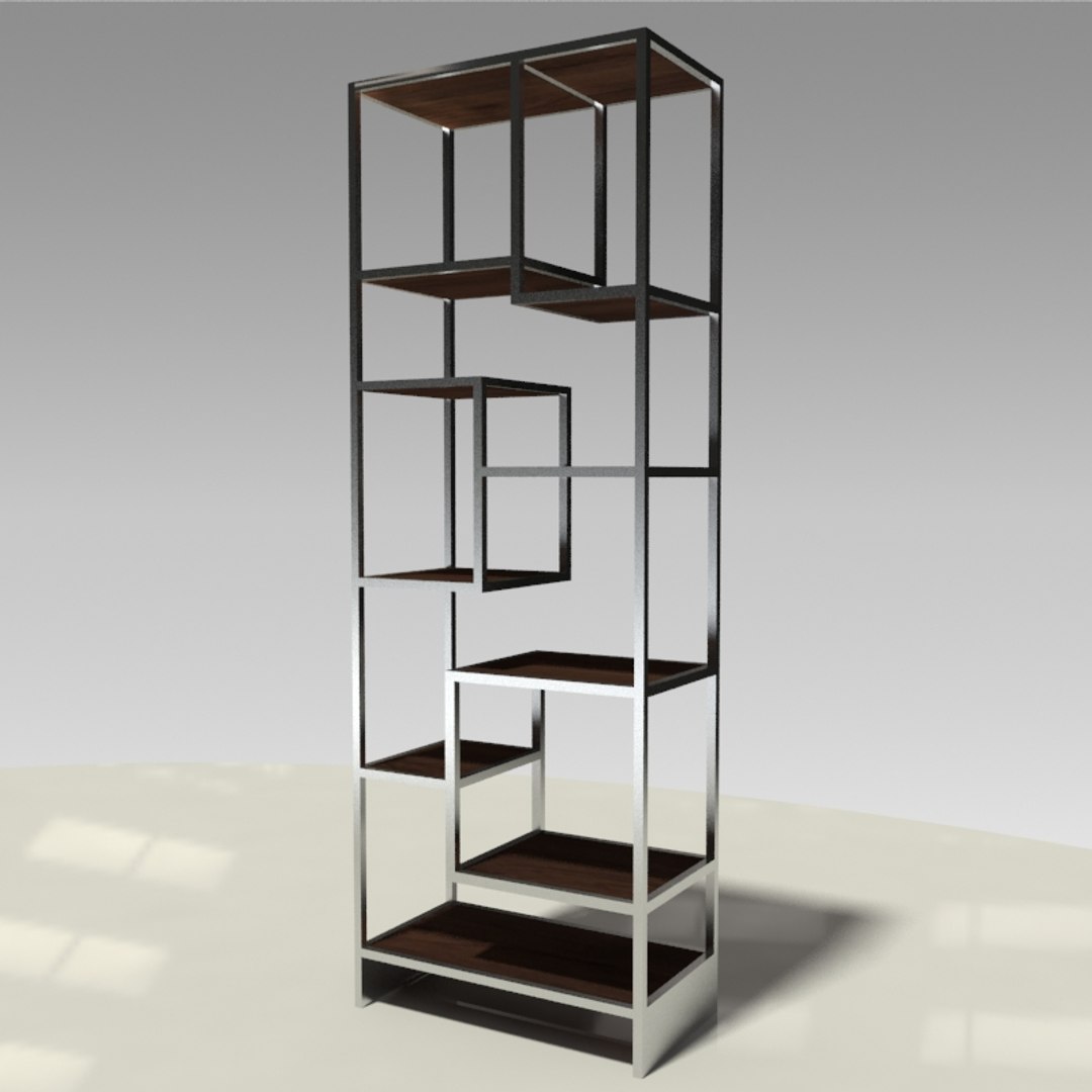 Metal shelf shelving 3D model - TurboSquid 1369729
