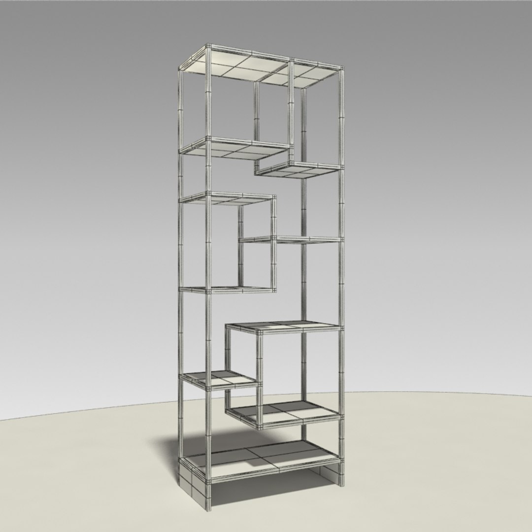 Metal shelf shelving 3D model - TurboSquid 1369729