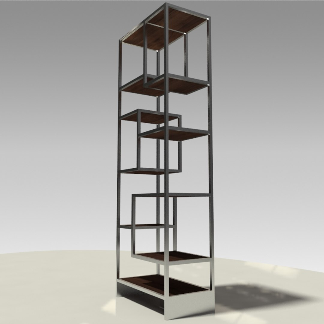 Metal shelf shelving 3D model - TurboSquid 1369729
