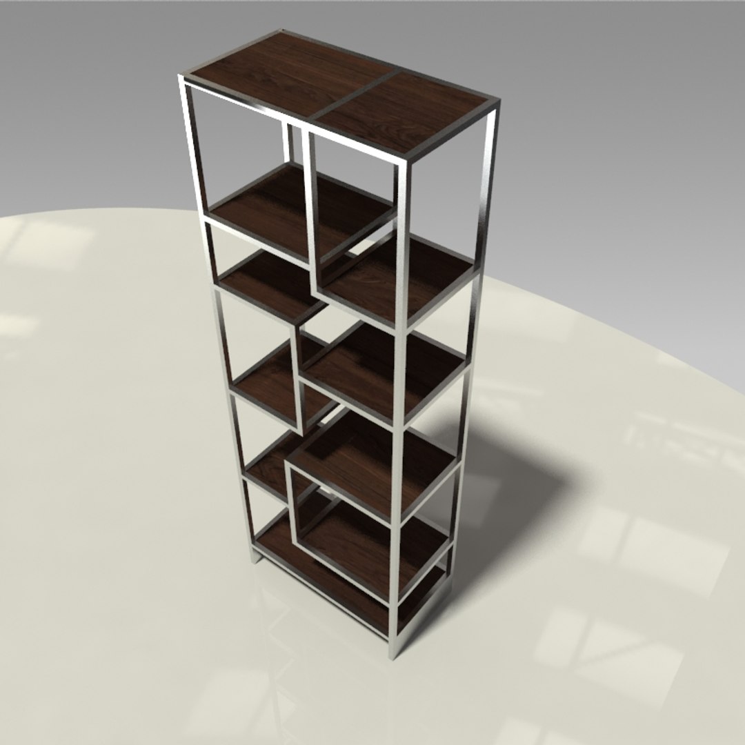 Metal shelf shelving 3D model - TurboSquid 1369729