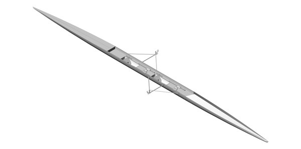 3D model racing shell rowing - TurboSquid 1176693
