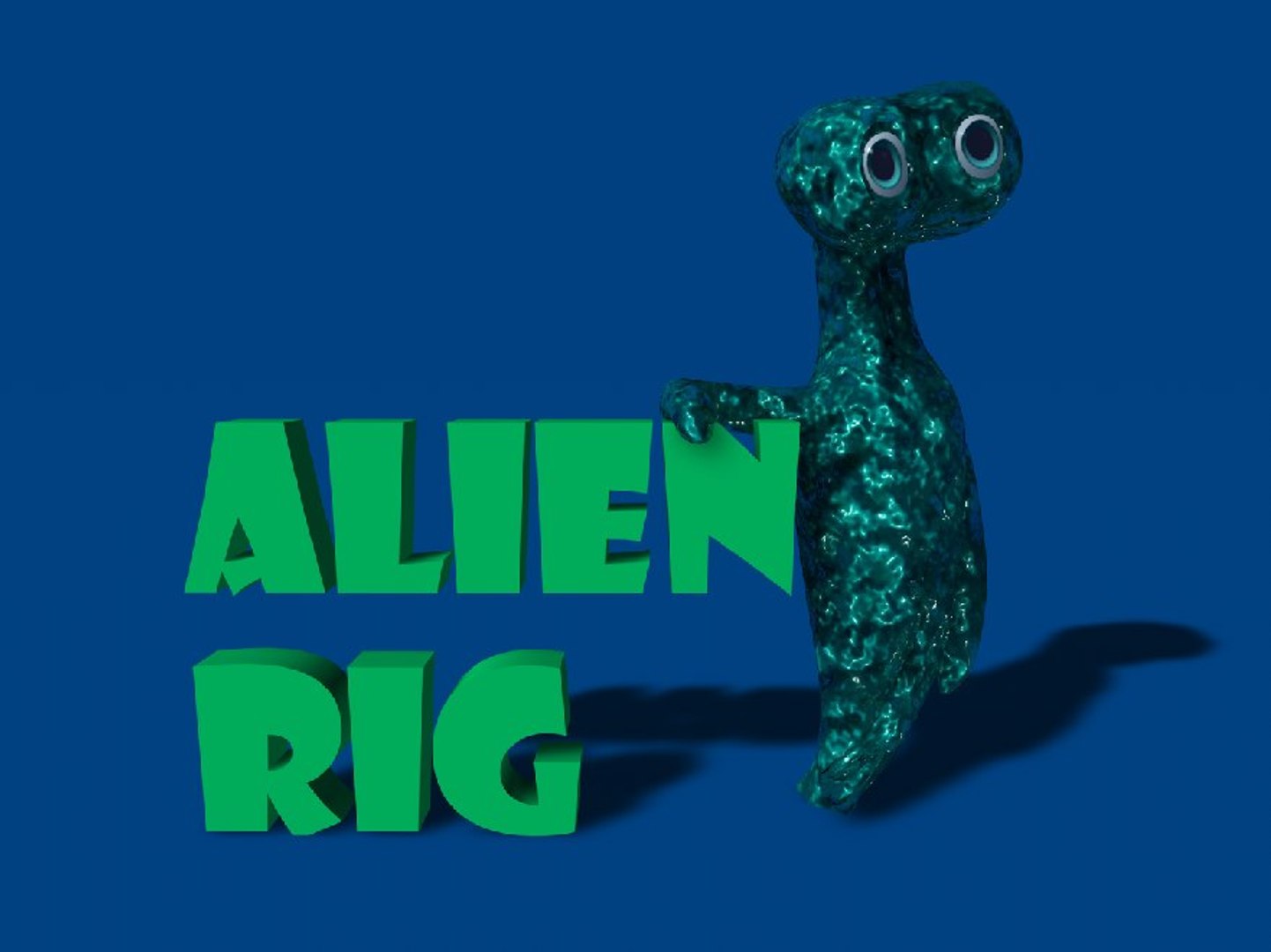 Cartoon Alien Rig C4d Free