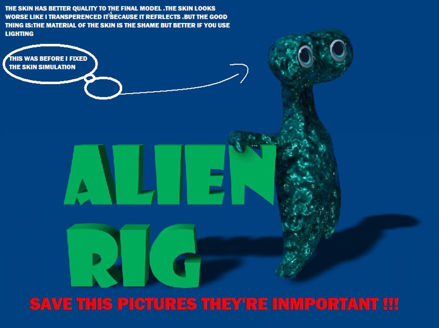 Cartoon Alien Rig C4d Free