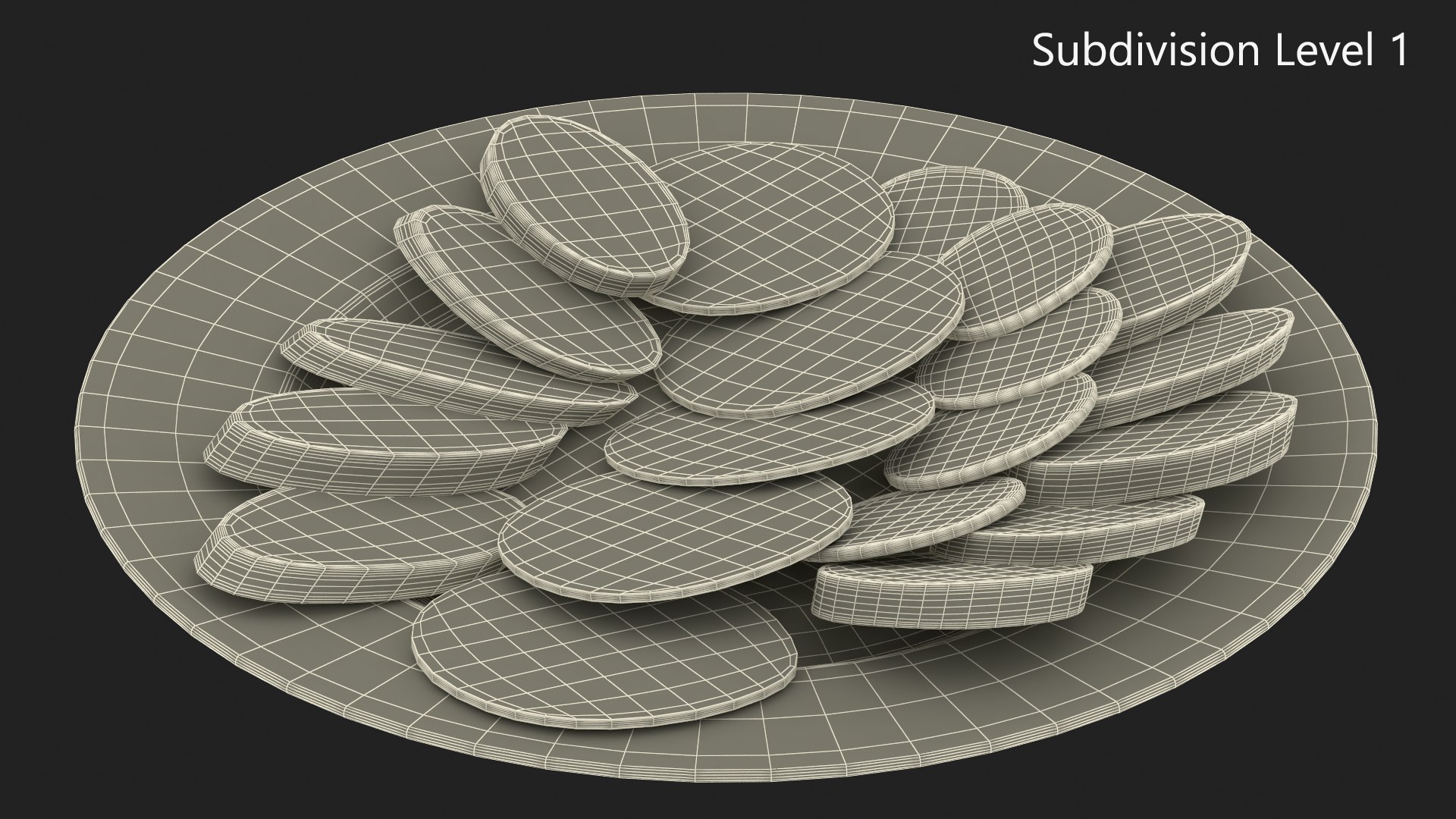 Assorted Deli Meats Platter 3D Model - TurboSquid 2198579