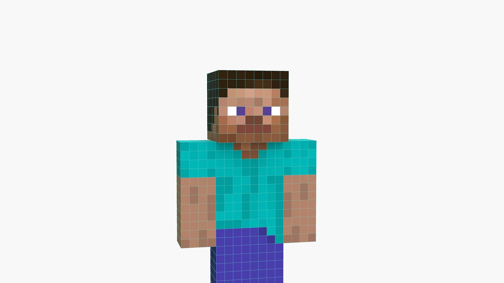 Minecraft Steve Model - TurboSquid 1843273