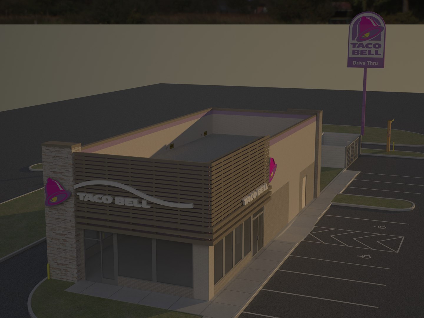 3d Model Taco Bell