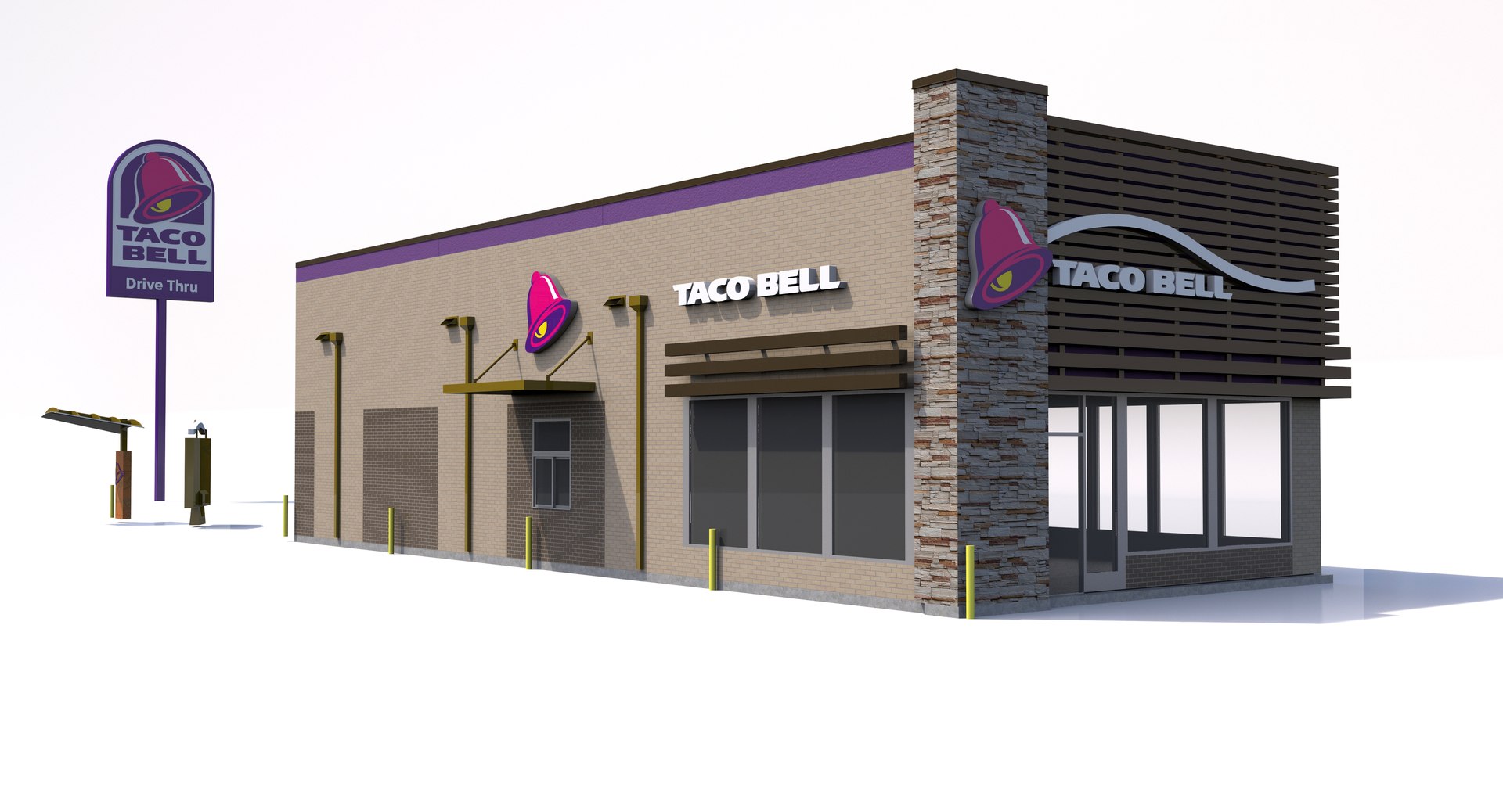 3d Model Taco Bell
