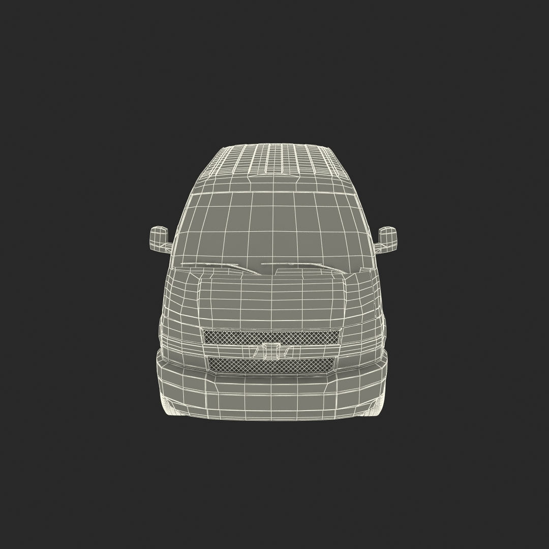 Van Chevrolet Express 2014 3d Model