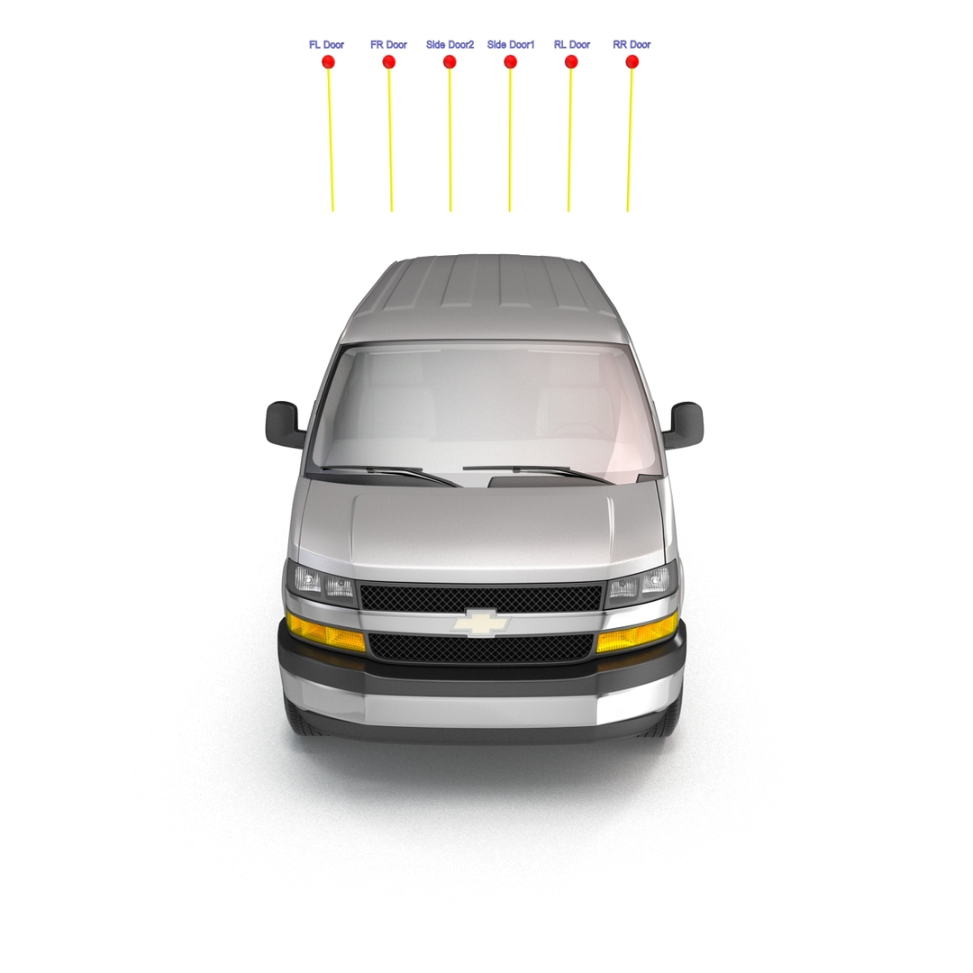 Van Chevrolet Express 2014 3d Model