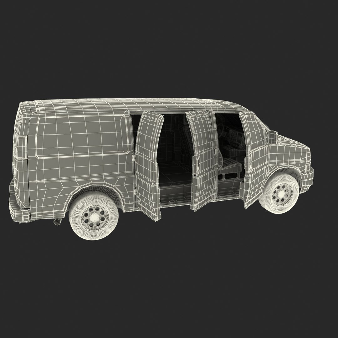 van chevrolet express 2014 3d model