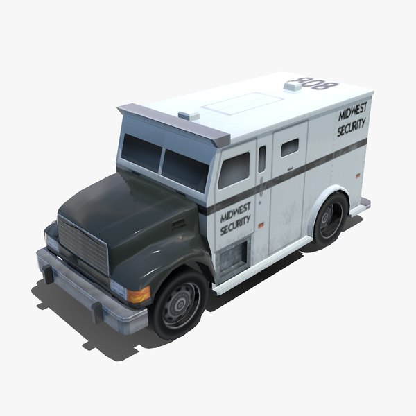 modern armored truck 3d model