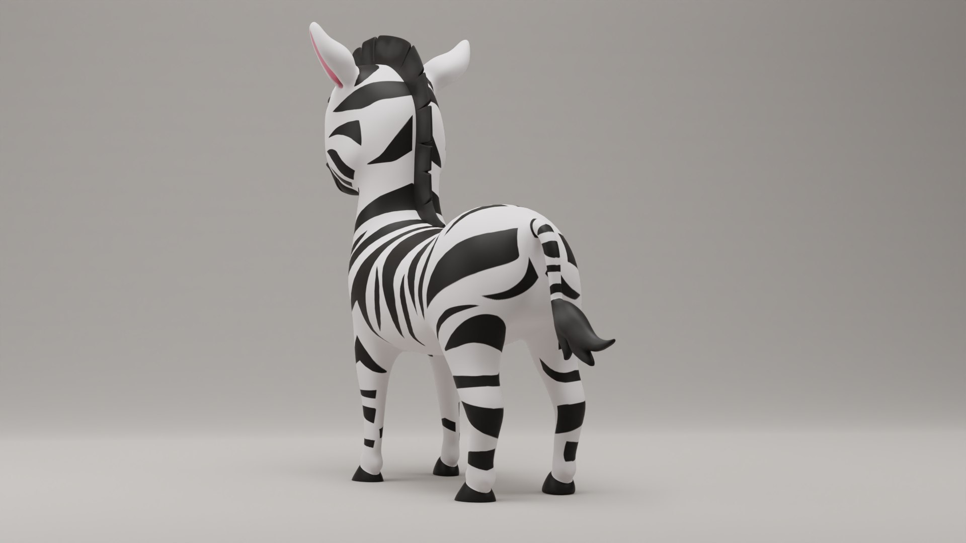 3D Zebra Cartoon Rigged Model Model - TurboSquid 2053238