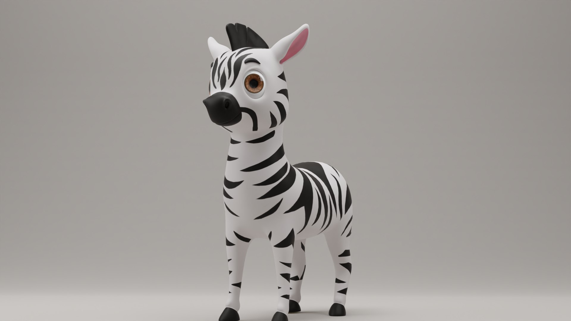 3D Zebra Cartoon Rigged Model Model - TurboSquid 2053238