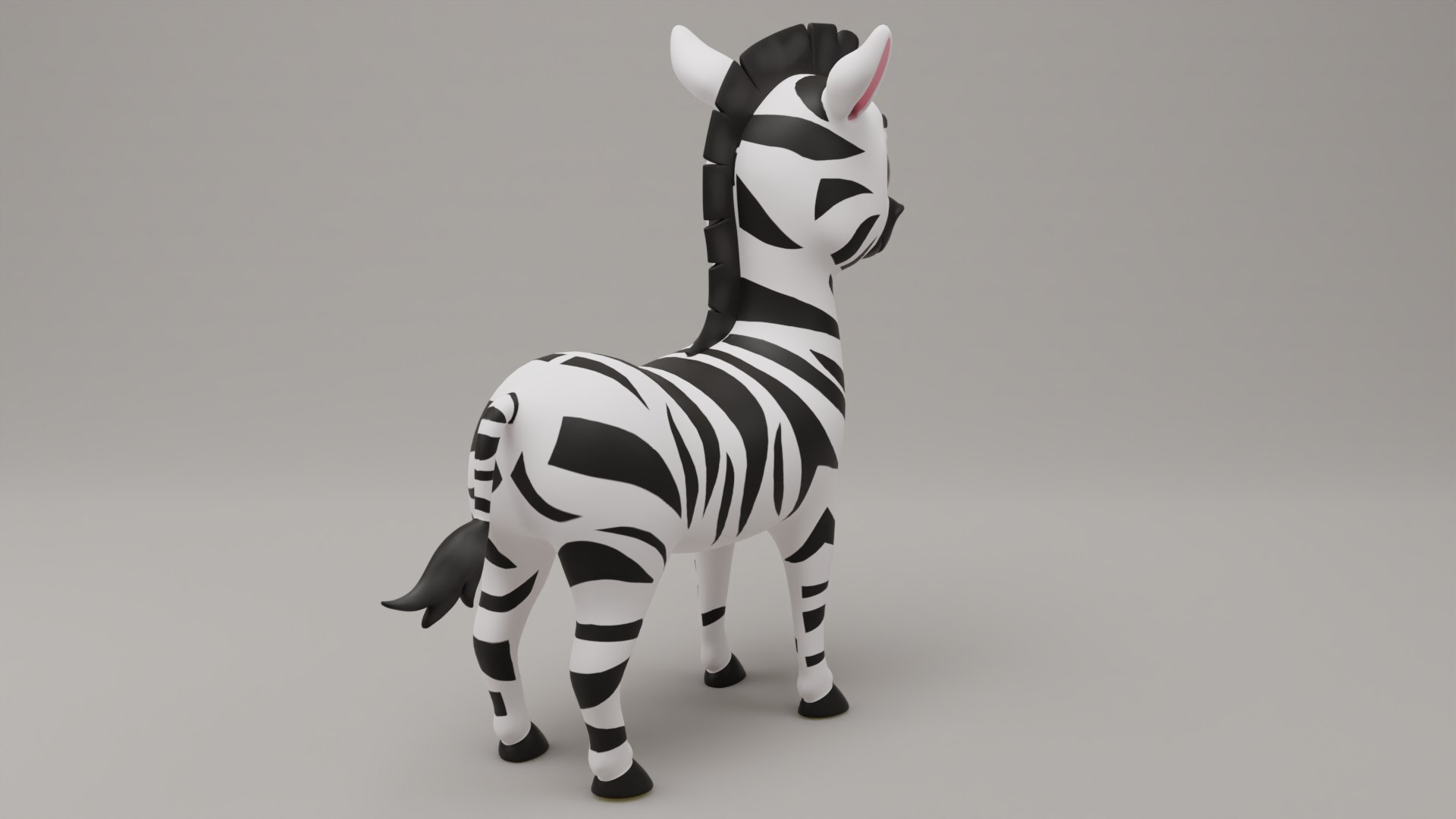 3D Zebra Cartoon Rigged Model Model - TurboSquid 2053238