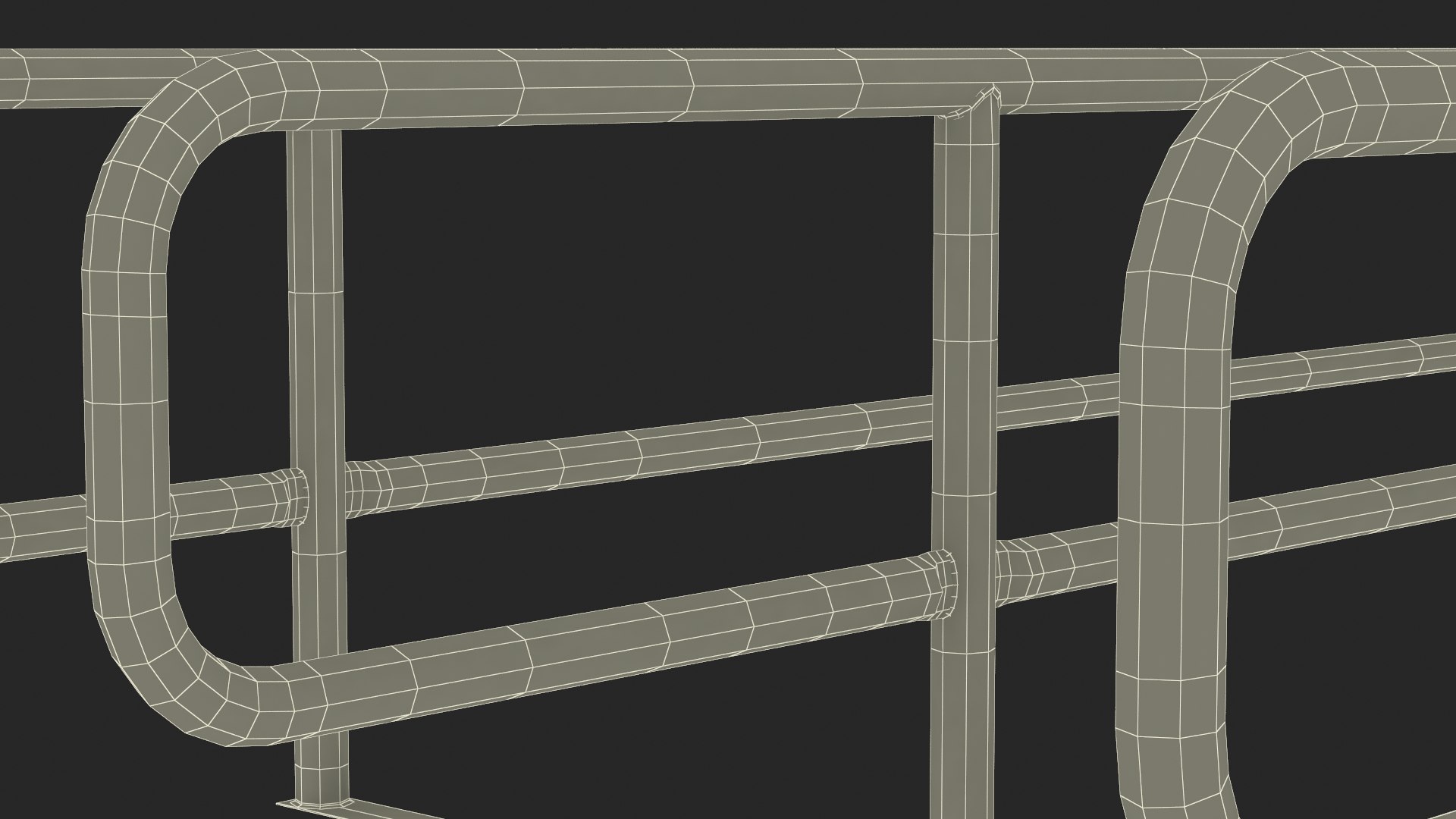 3D Grocery Cart Double Corral Model - TurboSquid 2028390