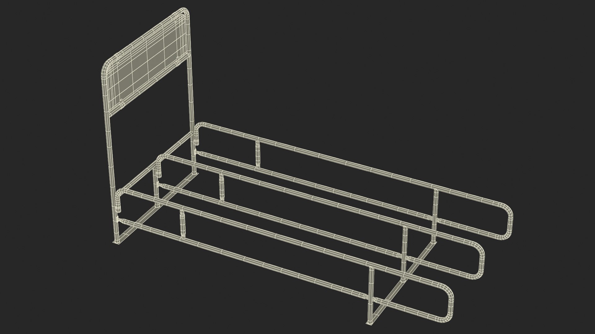 3D Grocery Cart Double Corral Model - TurboSquid 2028390