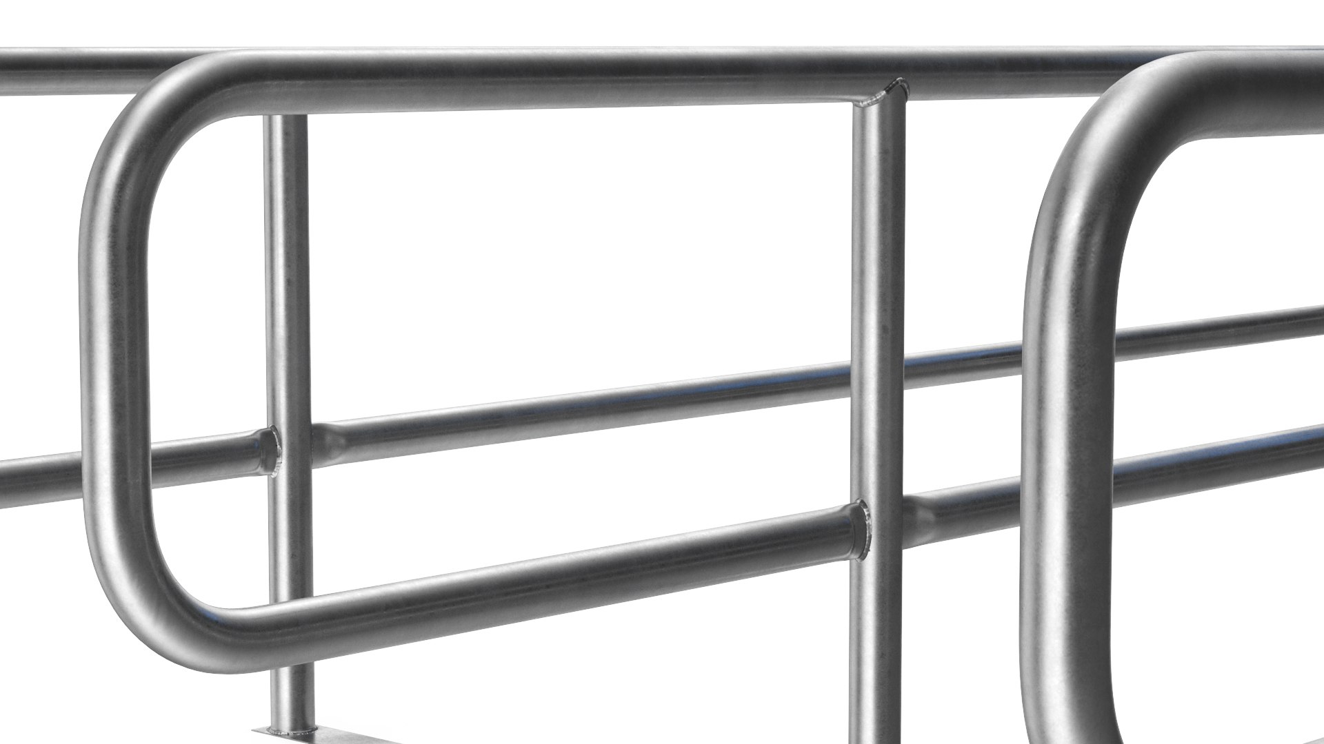 3D Grocery Cart Double Corral Model - TurboSquid 2028390