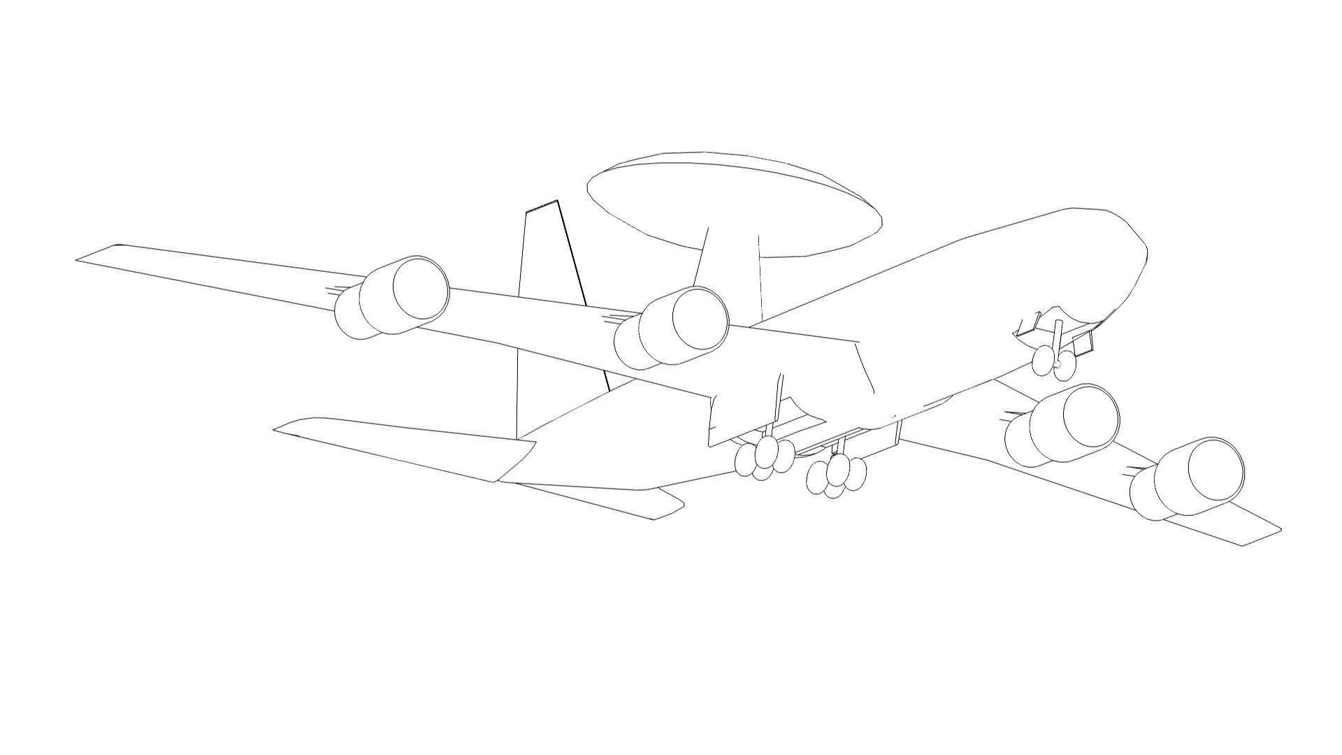 Boeing E-3 Sentry 3D Model - TurboSquid 1986557