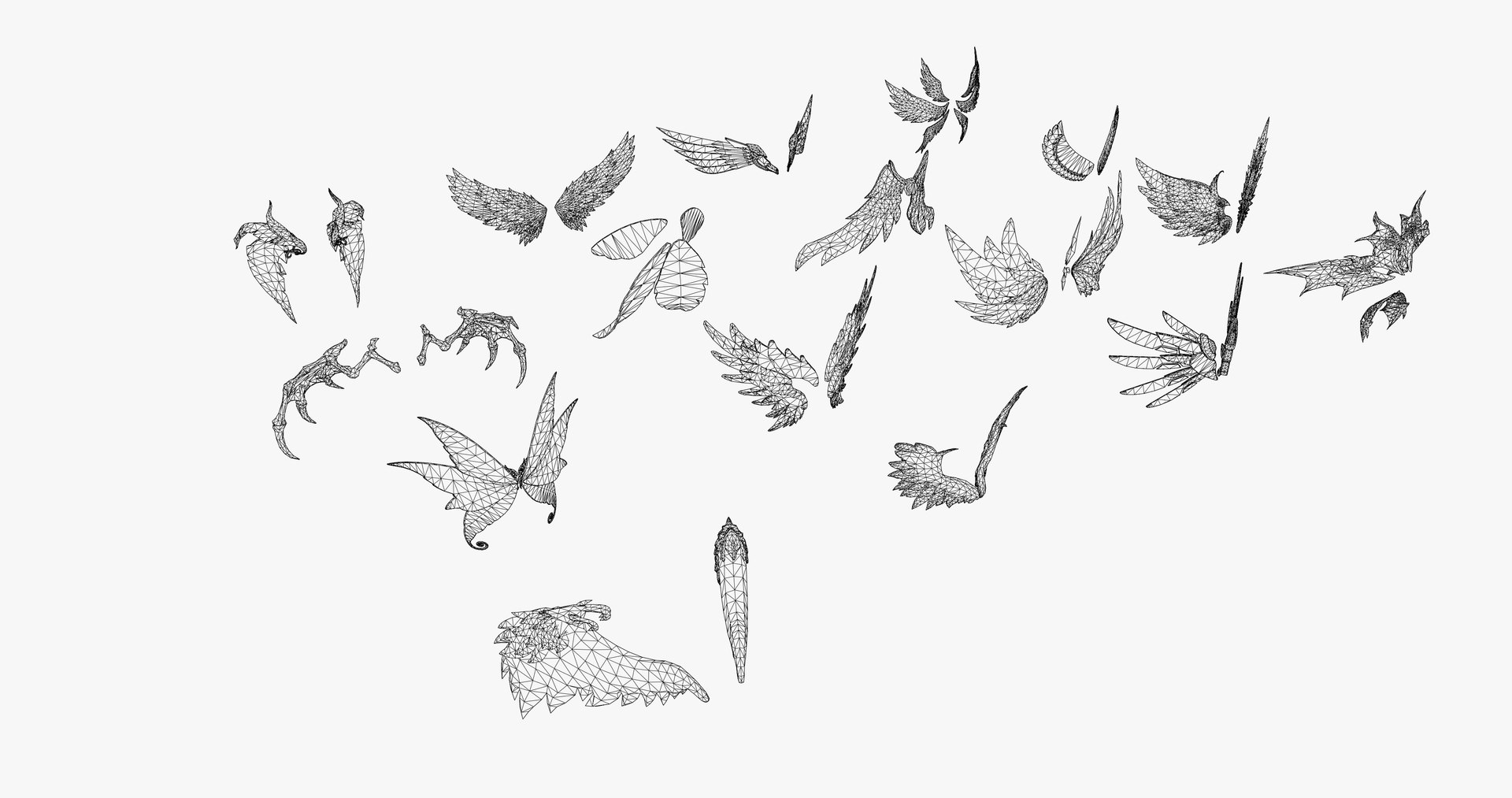 3D Model 3D Wing Models - Low Poly - TurboSquid 2167962