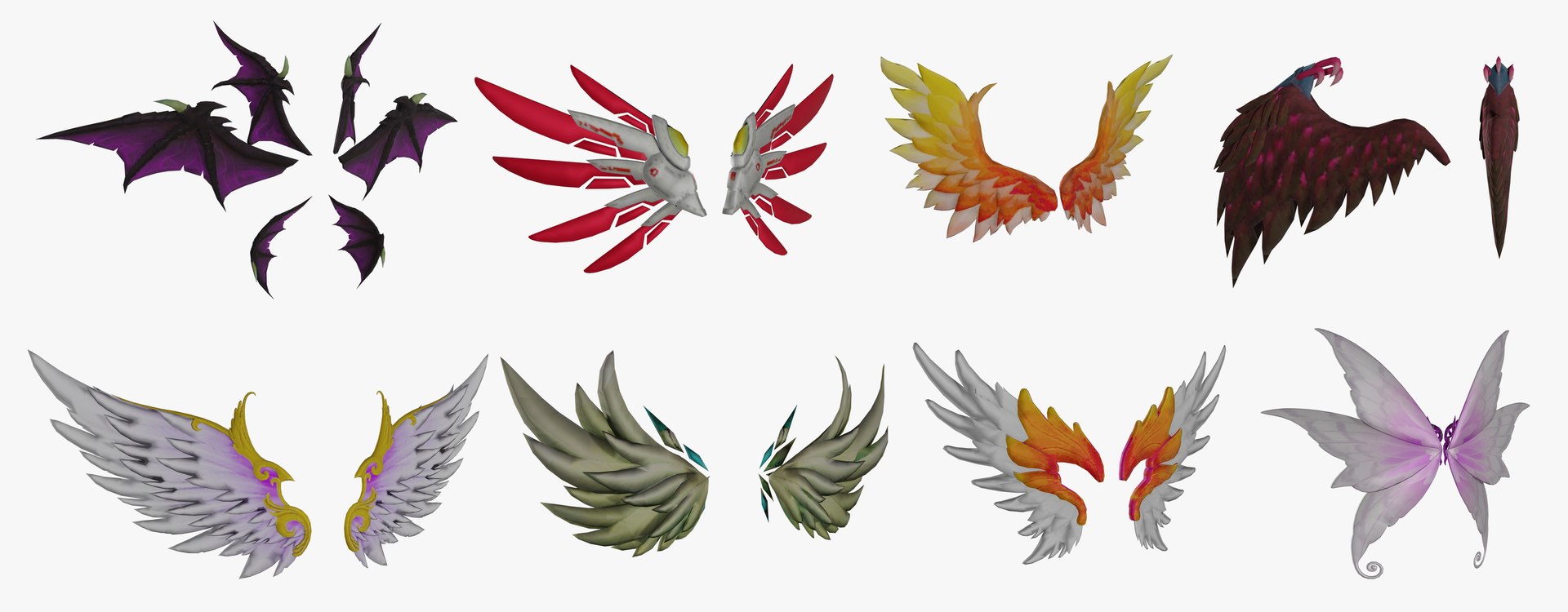 3D Model 3D Wing Models - Low Poly - TurboSquid 2167962