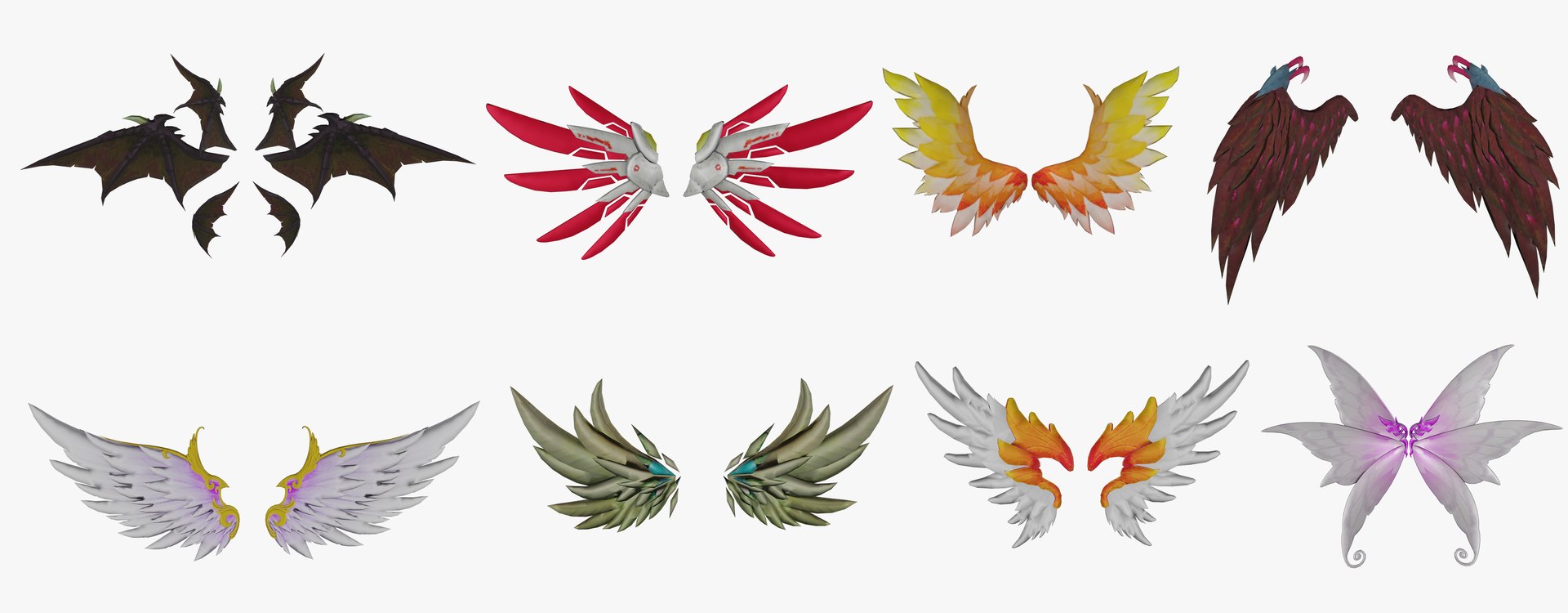 3D Model 3D Wing Models - Low Poly - TurboSquid 2167962