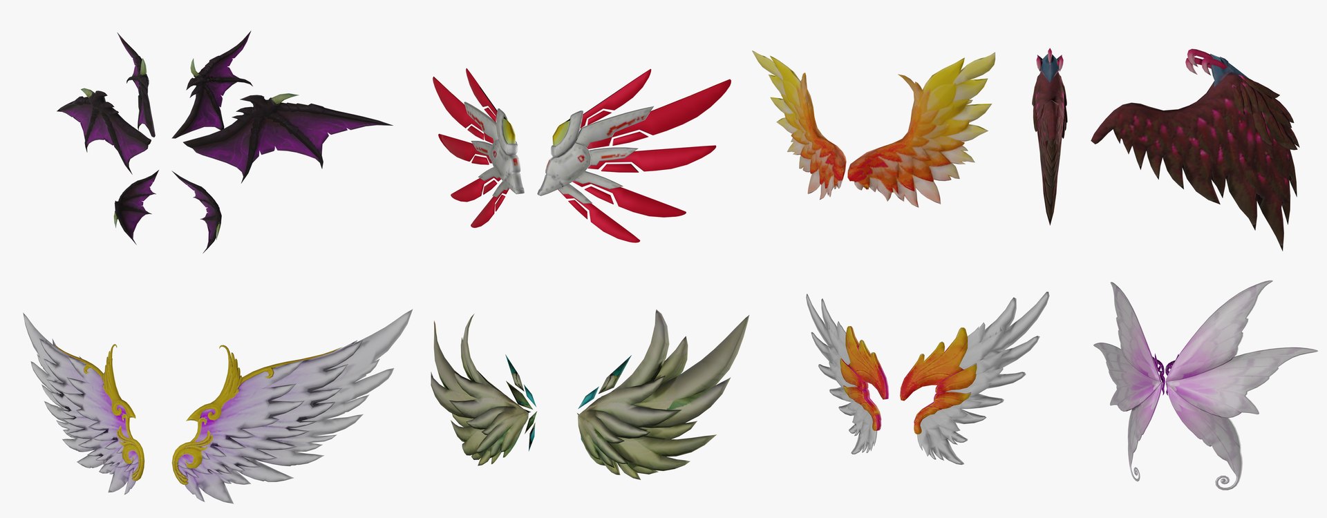 3D Model 3D Wing Models - Low Poly - TurboSquid 2167962