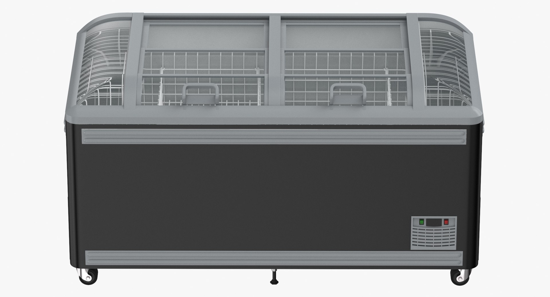 3D Horizontal Refrigerator Display Freezer Closed Different ...