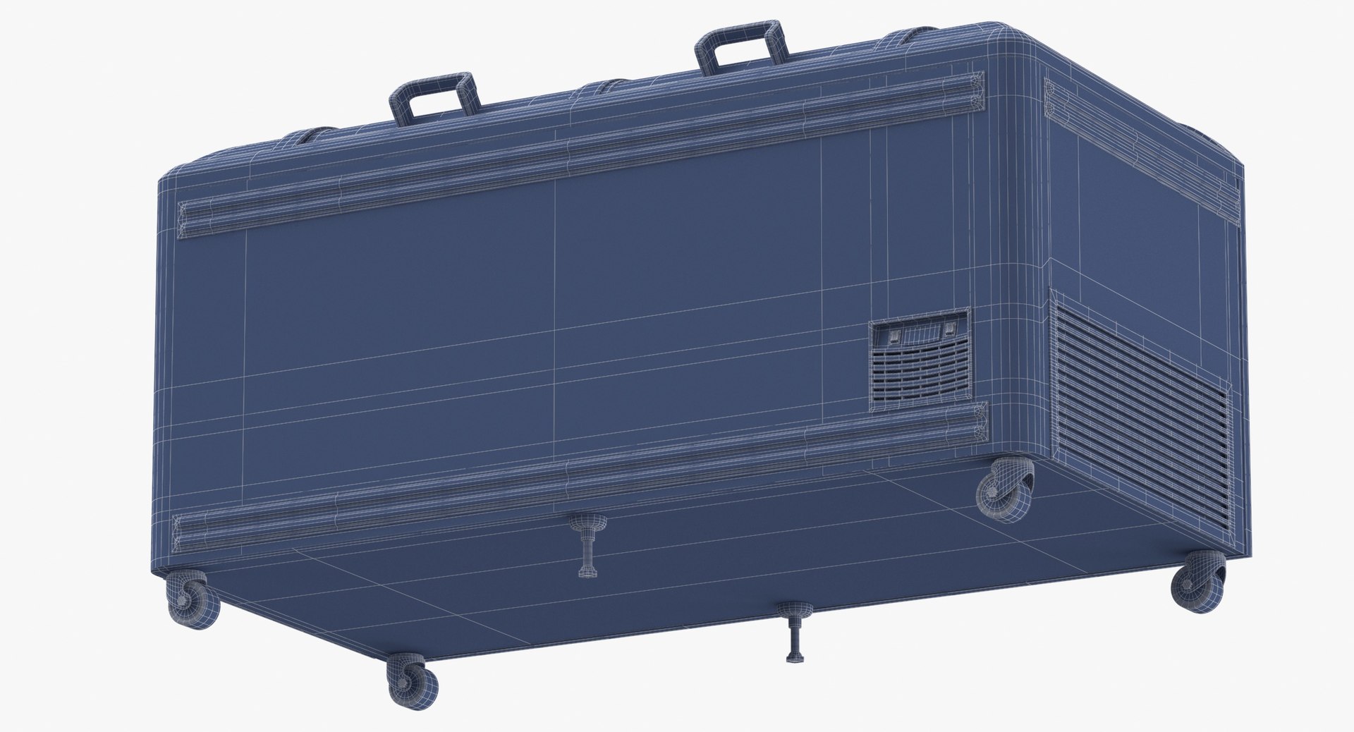 3D Horizontal Refrigerator Display Freezer Closed Different ...