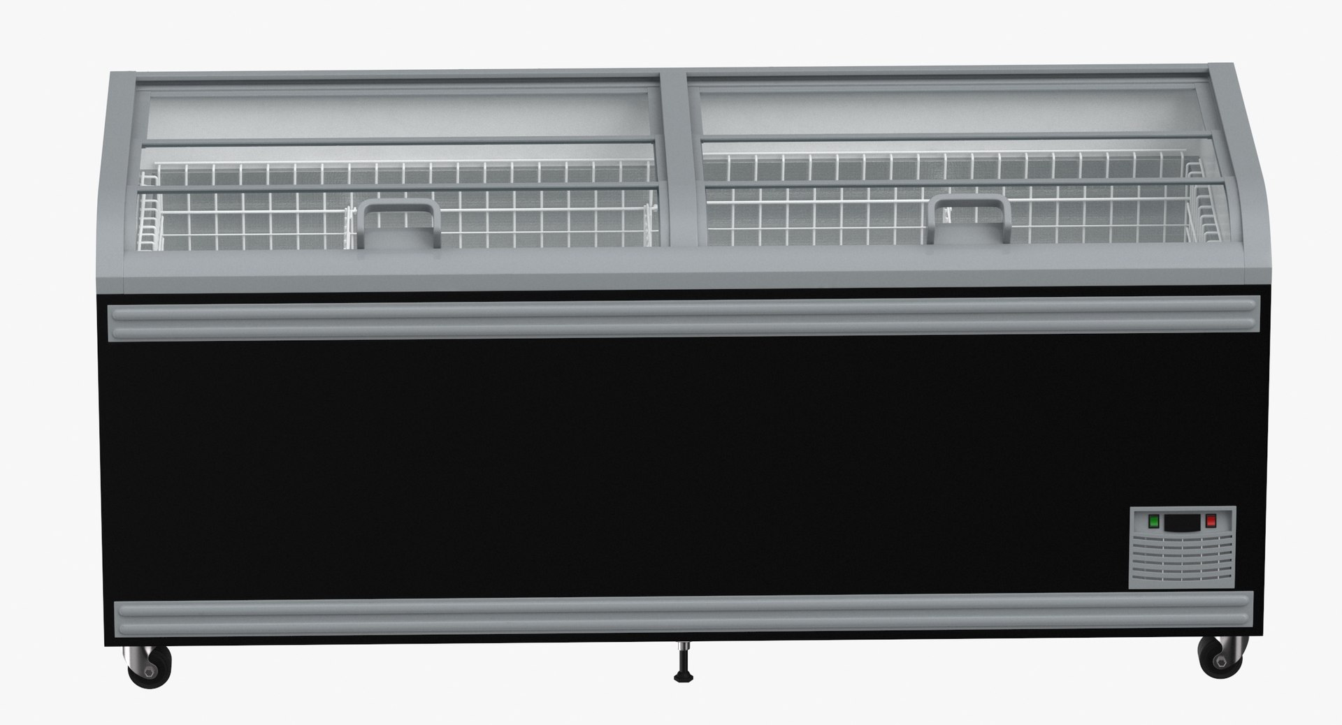 3D Horizontal Refrigerator Display Freezer Closed Different ...