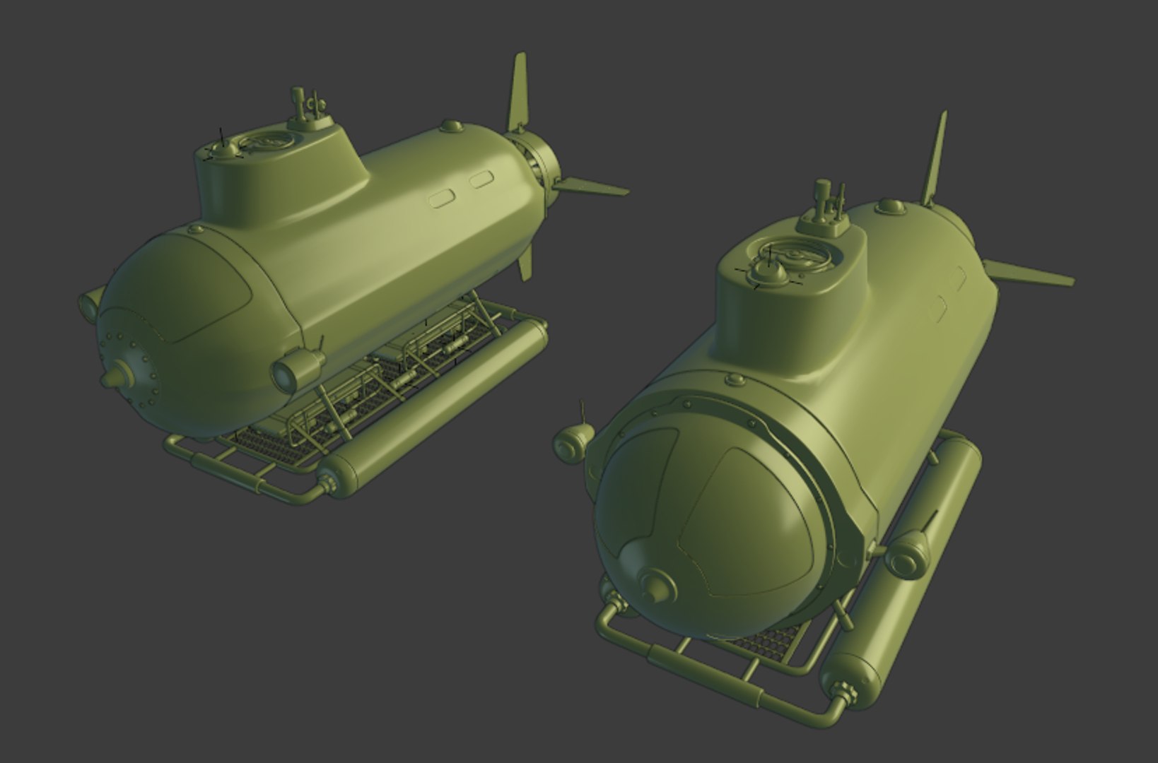 3D SUBMARINE - TurboSquid 1939177