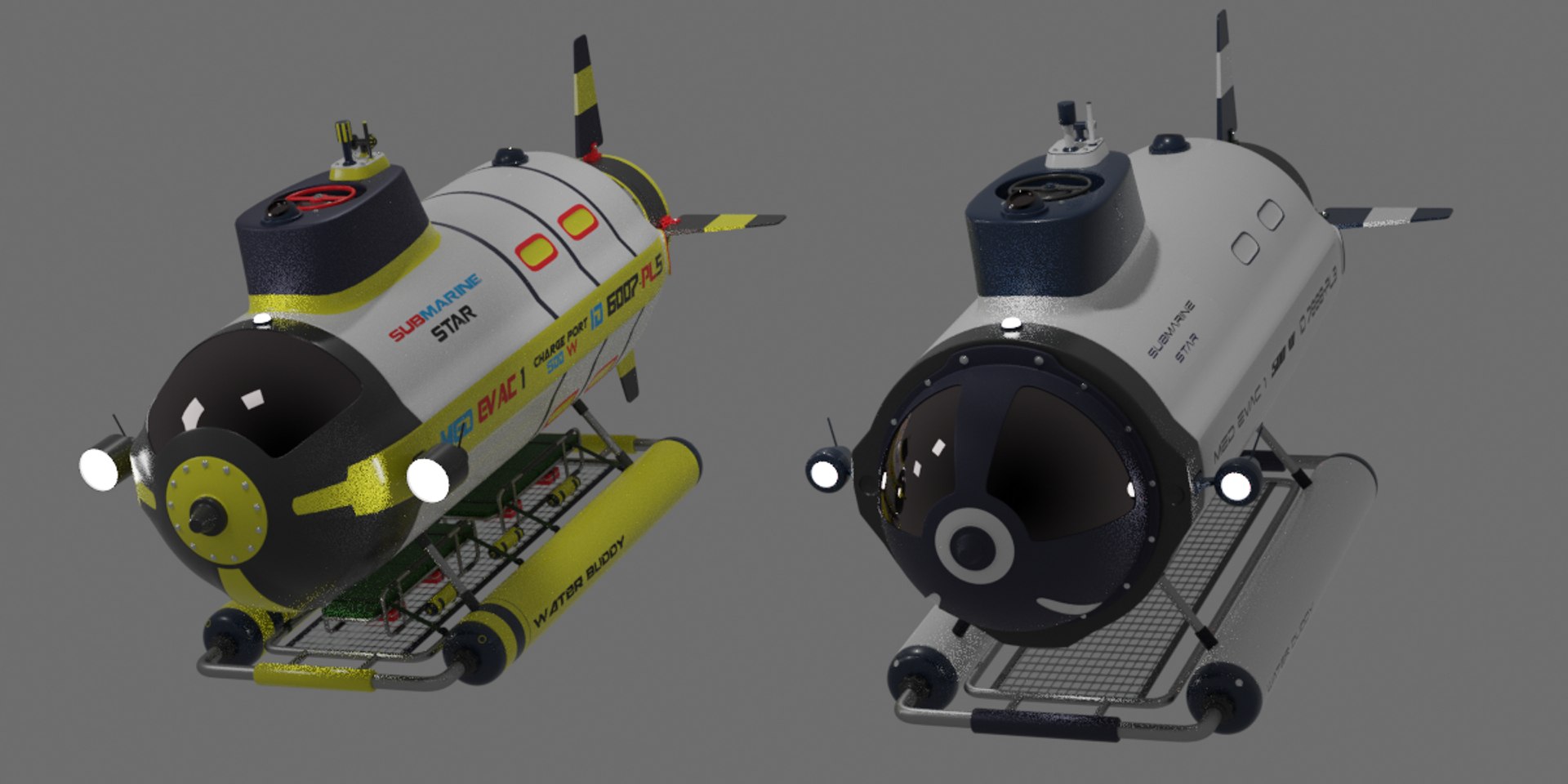 3D SUBMARINE - TurboSquid 1939177
