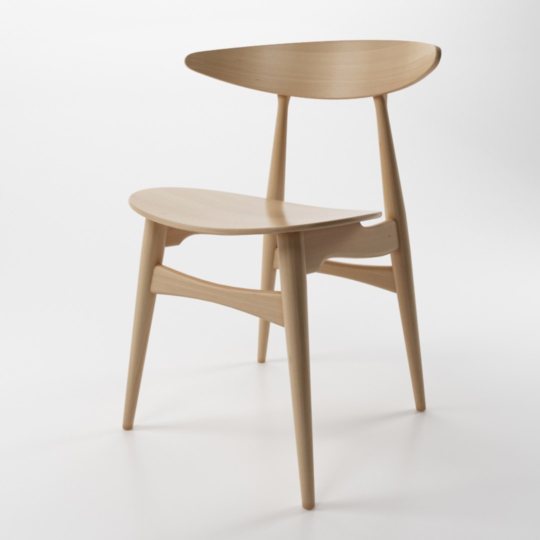 Ch33 Chair Hans J 3d Model