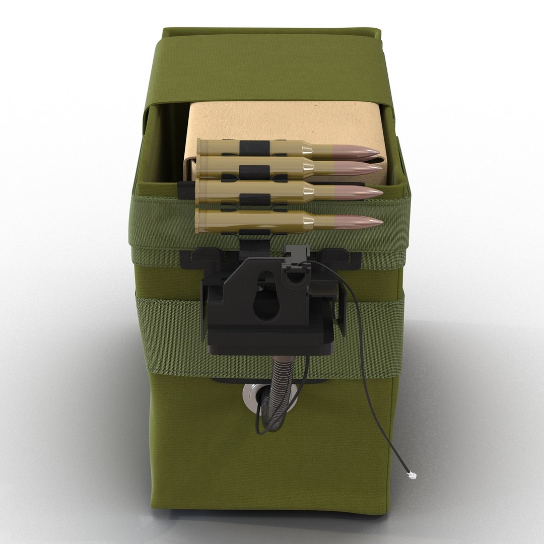 Ammo Box Machine Gun 3d Model