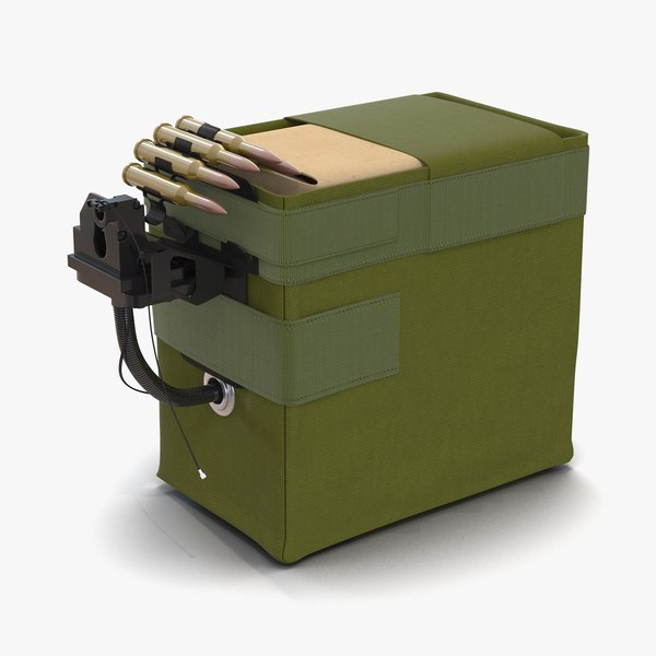 ammo box machine gun 3d model