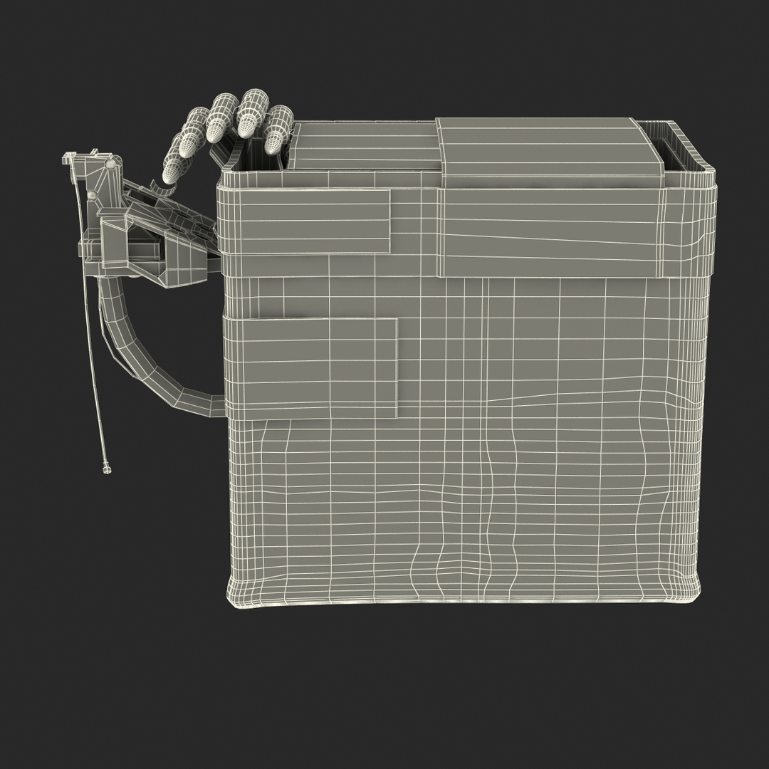 Ammo Box Machine Gun 3d Model