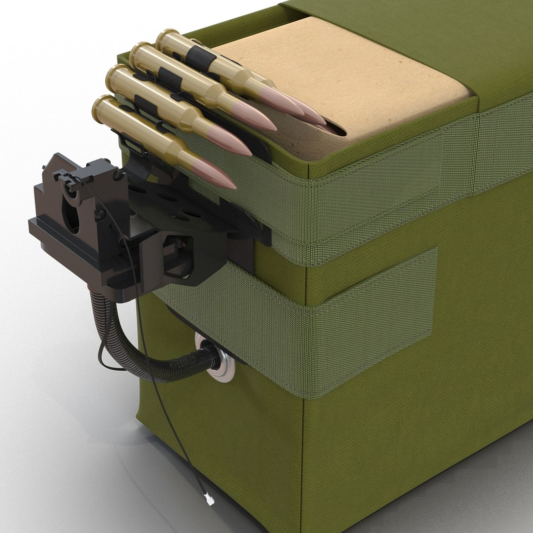 Ammo Box Machine Gun 3d Model