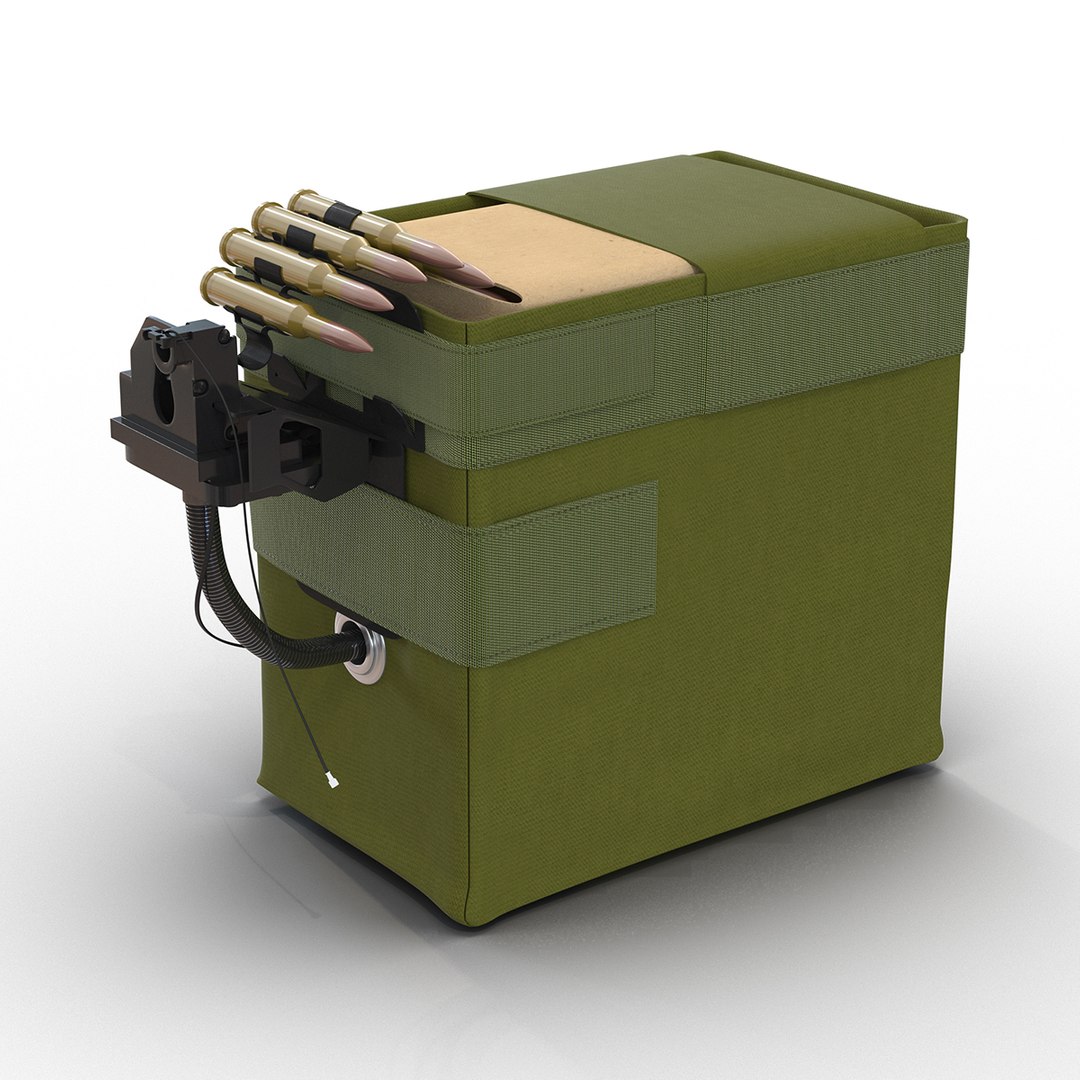 Ammo Box Machine Gun 3d Model